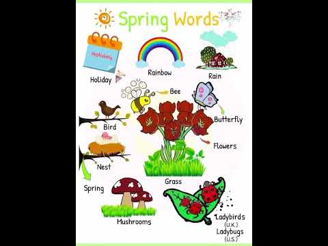 Spring words #spring #springseason #season #howtolearnwordmeaning