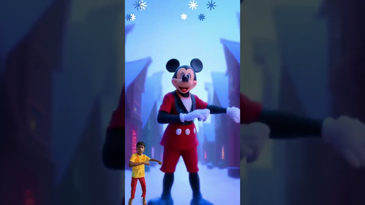 Mickey Mouse dance by AI transformation #shorts #stablediffusion #Disney #ai #controlnet #openpose