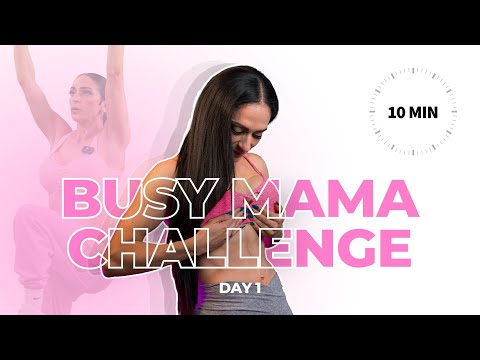 LOSE HANGING BELLY FAST - BUSY MAMA 5-DAY CHALLENGE - 10 minutes home workout - Day 1