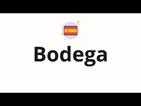 How to pronounce Bodega