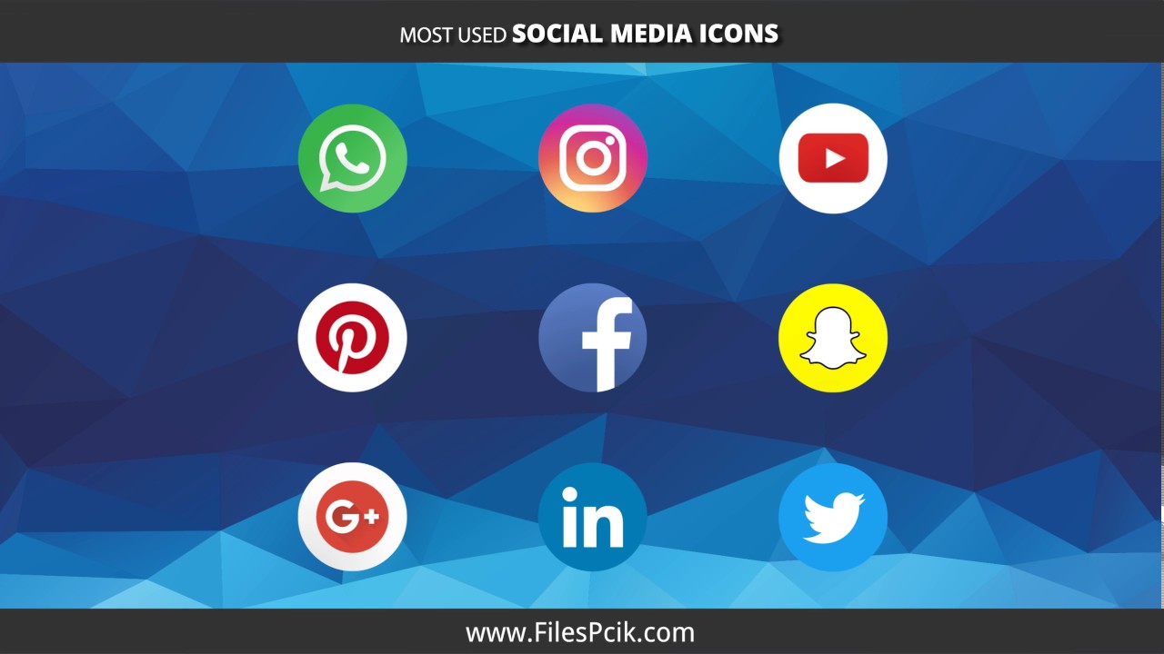 Popular Social Media Vector Icons Free Download
