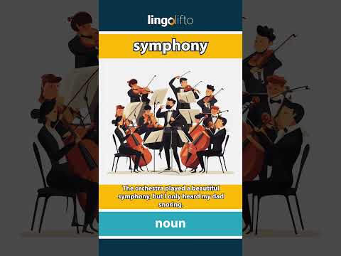 🇬🇧 Symphony Meaning : Flash Card : Learn English Vocabulary