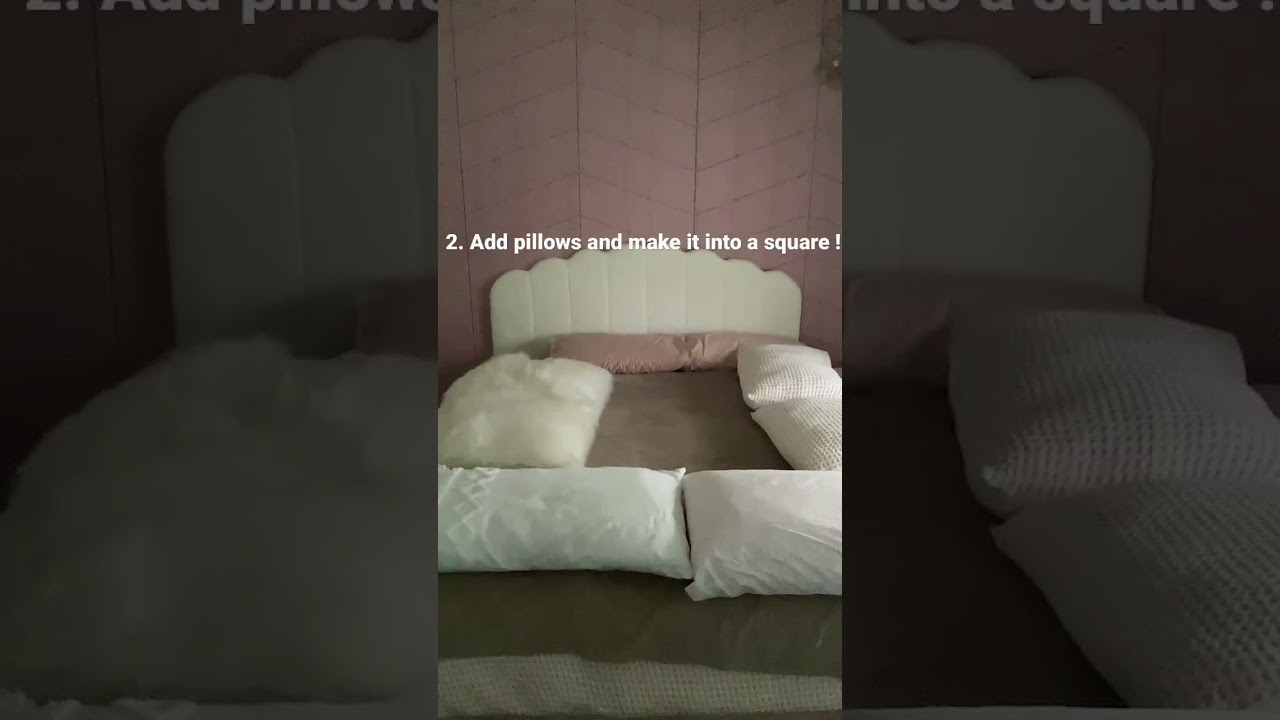 How to make a bed nest! #bed #nest #comfortable #pleaselikeandsubscribetome @savannahgreige