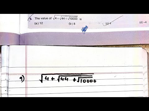 THE VALUE OF root 4+under root 44 + under root 10000