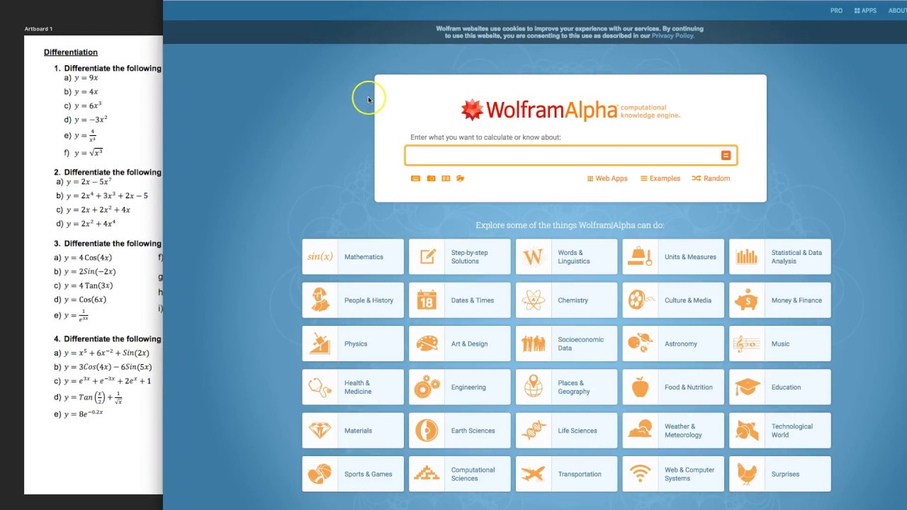 Differentiation Practice for Engineering Students