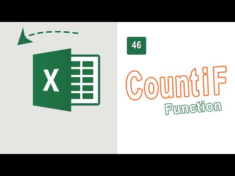 Part29 How to use Countif Function in Ms. office Excel.