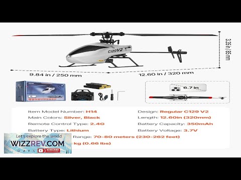 RC Helicopter 4 Channel Remote Control Aircraft Toy 39 Min Flight Kids Review