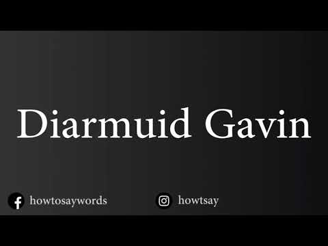 How To Pronounce Diarmuid Gavin