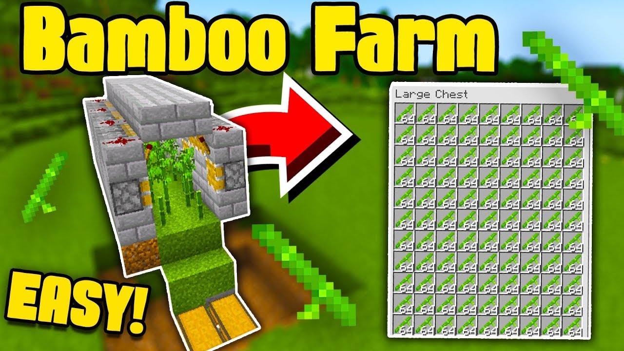 How to Build Easy Automatic Bamboo Farm Minecraft 1.21+ | Java & Bedrock Edition