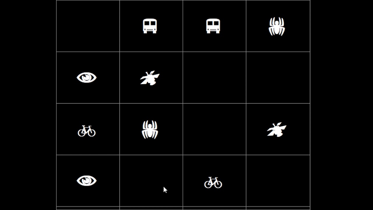 Demonstration of Memory (Pairs) Game in C# with Code on GitHub