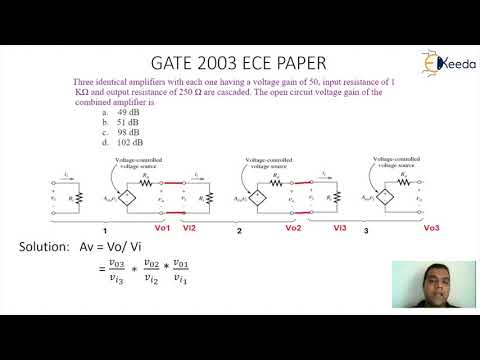 Multistage Amplifier Problem Solving - GATE Analog Circuits Session 3 Video Lecture - Analog ...