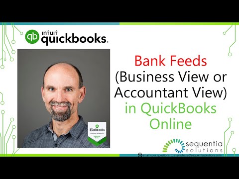 Bank Feeds - Business View versus Accountant View in QuickBooks Online