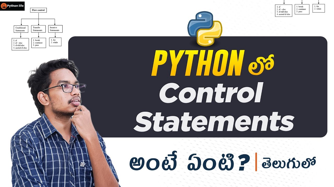 Control Statements in Python | Python Control Statements in Telugu | Python Tutorials in Telugu
