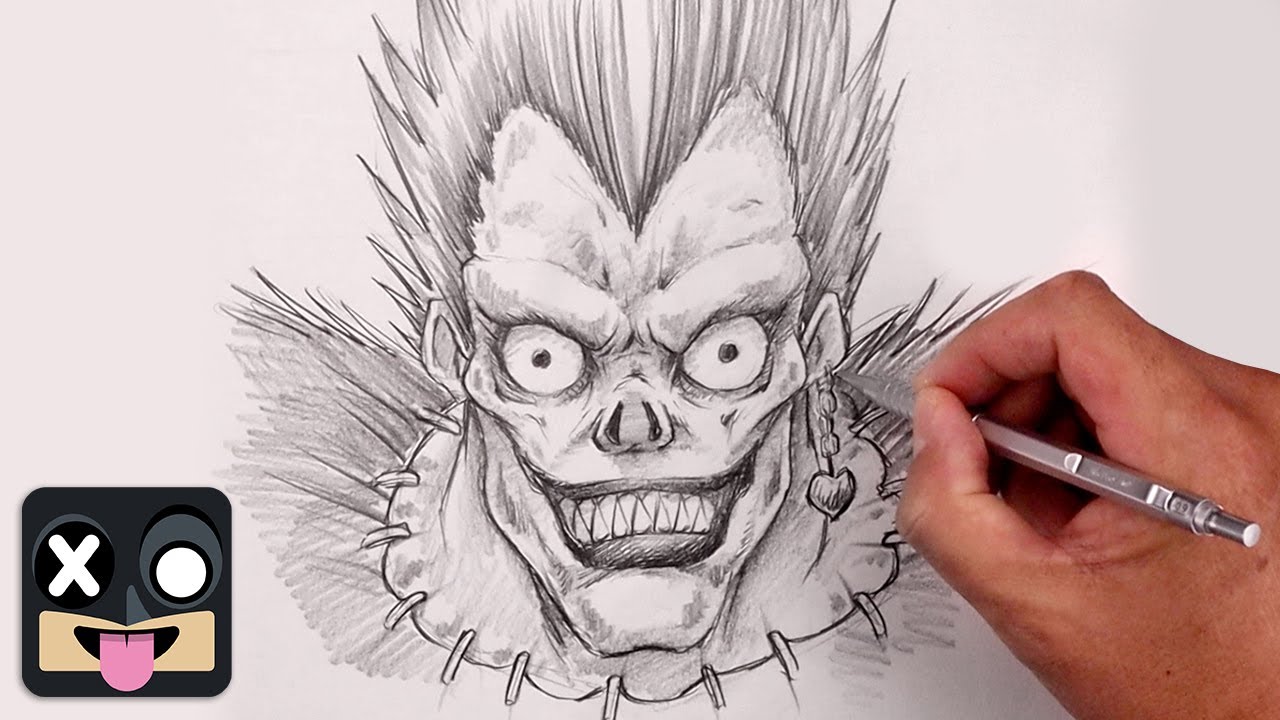 How To Draw Ryuk | Death Note Step by Step Sketch Tutorial