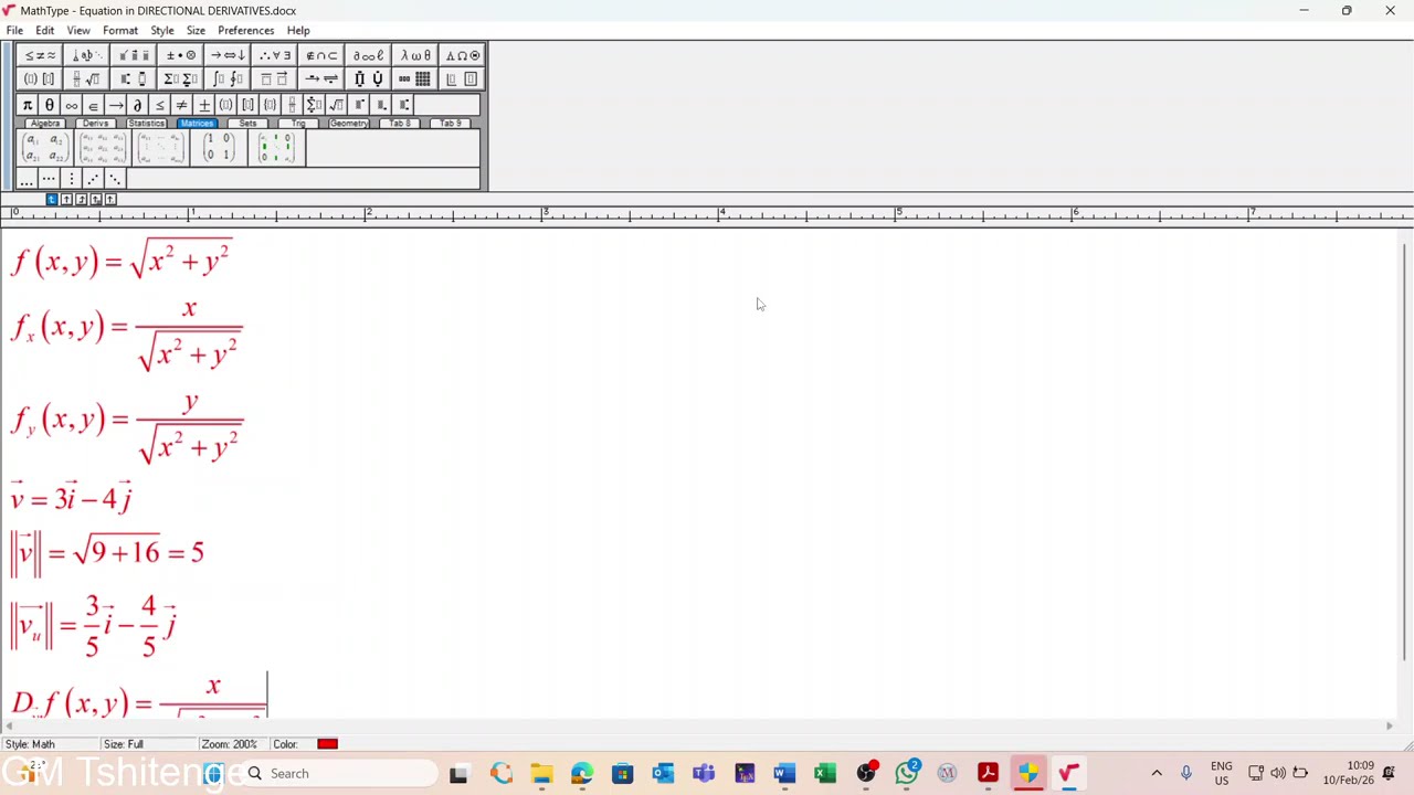 Directional Derivative Problem 2-A Vector Analysis