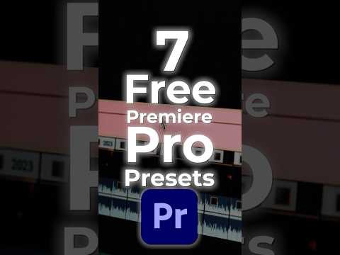 Free premiere pro presets! Over 500+ downloads! #editing #premierepro