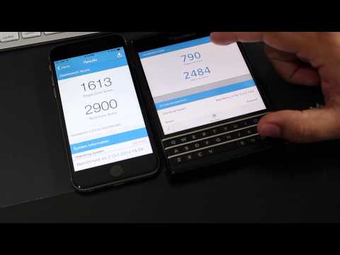 iPhone 6 vs Blackberry Passport Geekbench test score