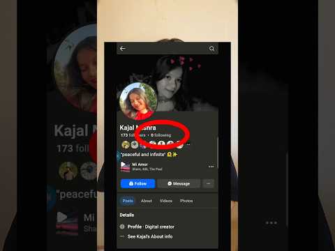 Facebook Pe Following List Hide Kaise Kare | How To Facebook Following Hide #youtubeshorts #shorts