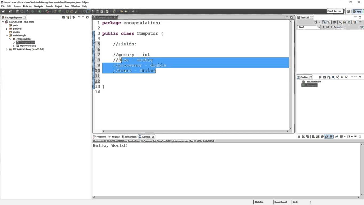 LaunchCode Java Track - Class Design