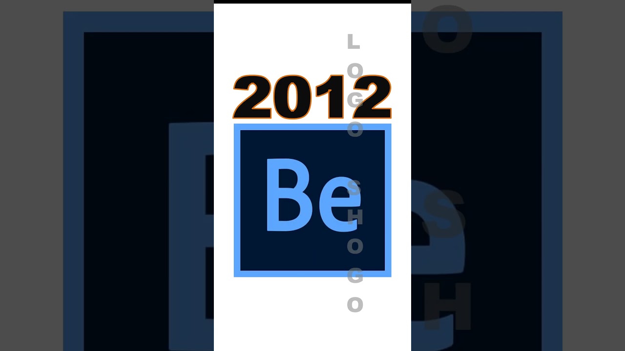 Behance logo Evolution #behance #socialmedia #app #shorts