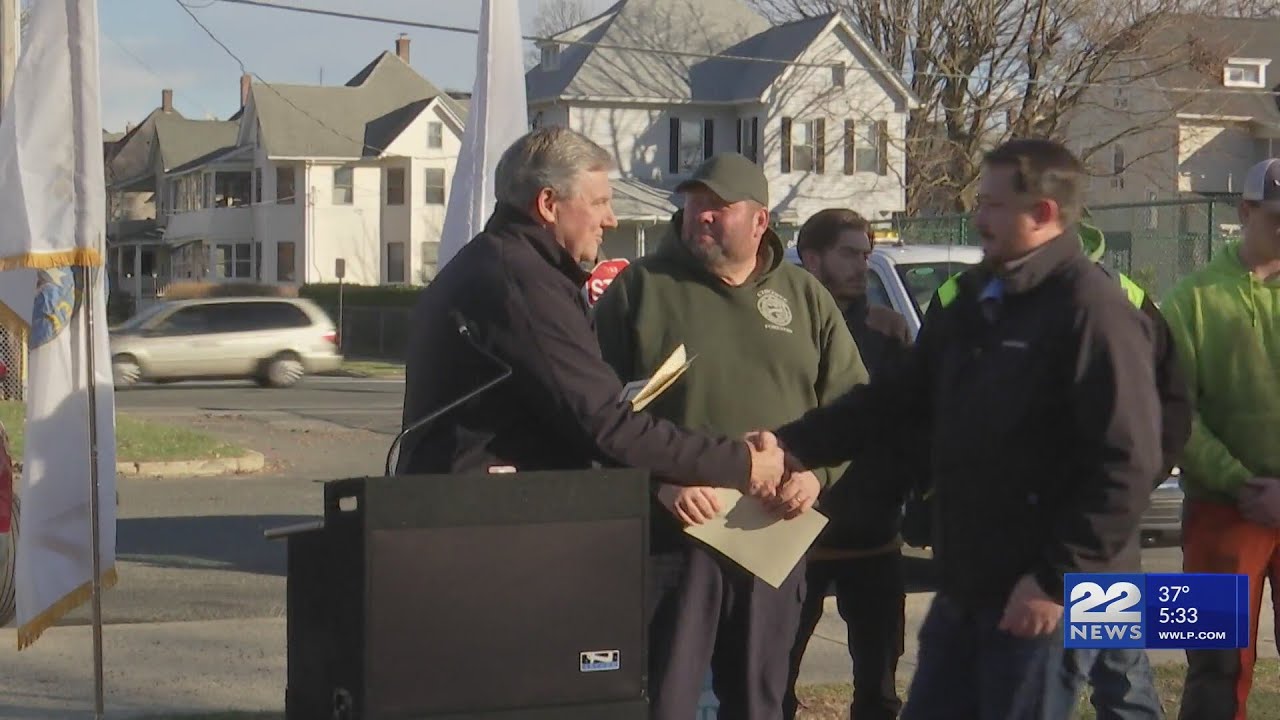 Chicopee marks Arbor Day by planting shade trees at Lincoln Grove