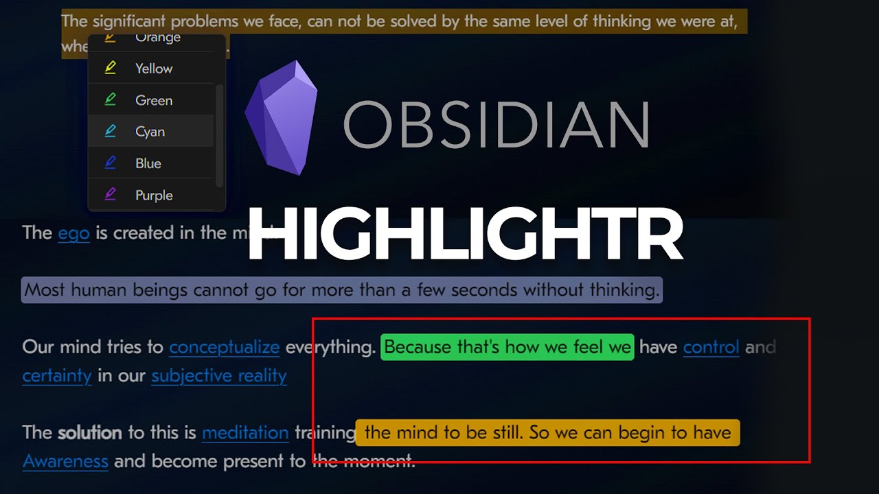 Obsidian - Highlightr Plugin Update
