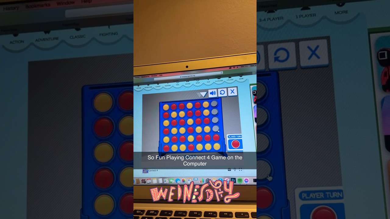 So Fun Playing Connect 4 Game on the Computer