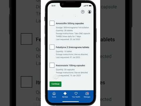 How to request your repeat prescription on the NHS App | NHS #nhs #nhsapp