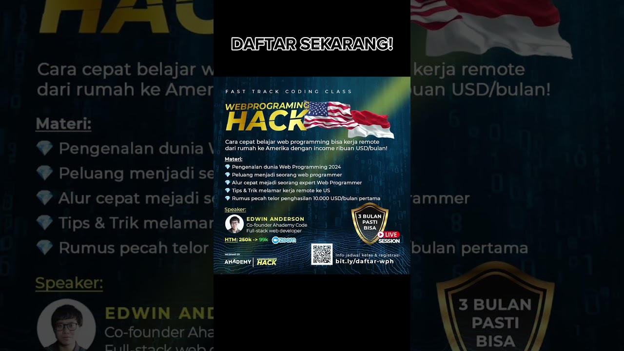Preview kelas Web Programming Hack by Edwin Anderson