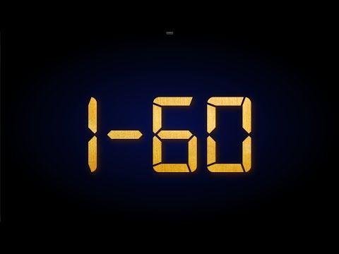 Random Number Generator 1-60 | Gold numbers set digital metal