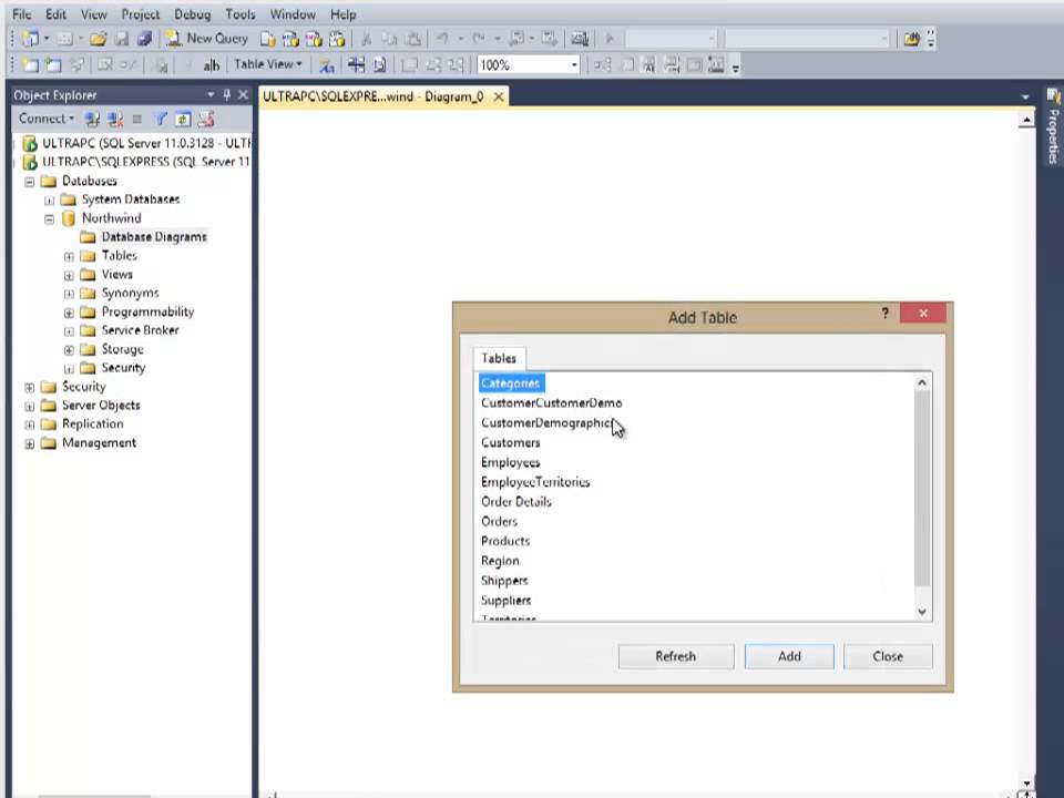 Adding a Database to SQL Server Express
