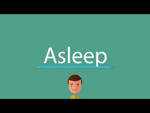 How to pronounce Asleep