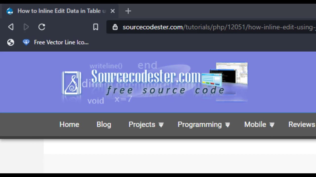 How to Inline Edit Data in Table using PHP and jQuery Tutorial Demo