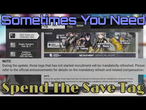 Arknights - Recruit Before Refreshed Tag (Recruitment System)