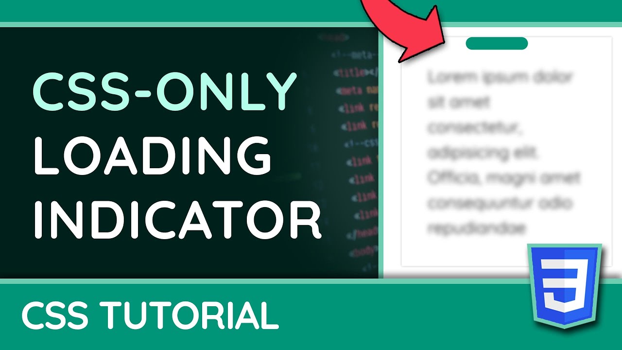 CSS-Only Loading Indicator - CSS Tutorial