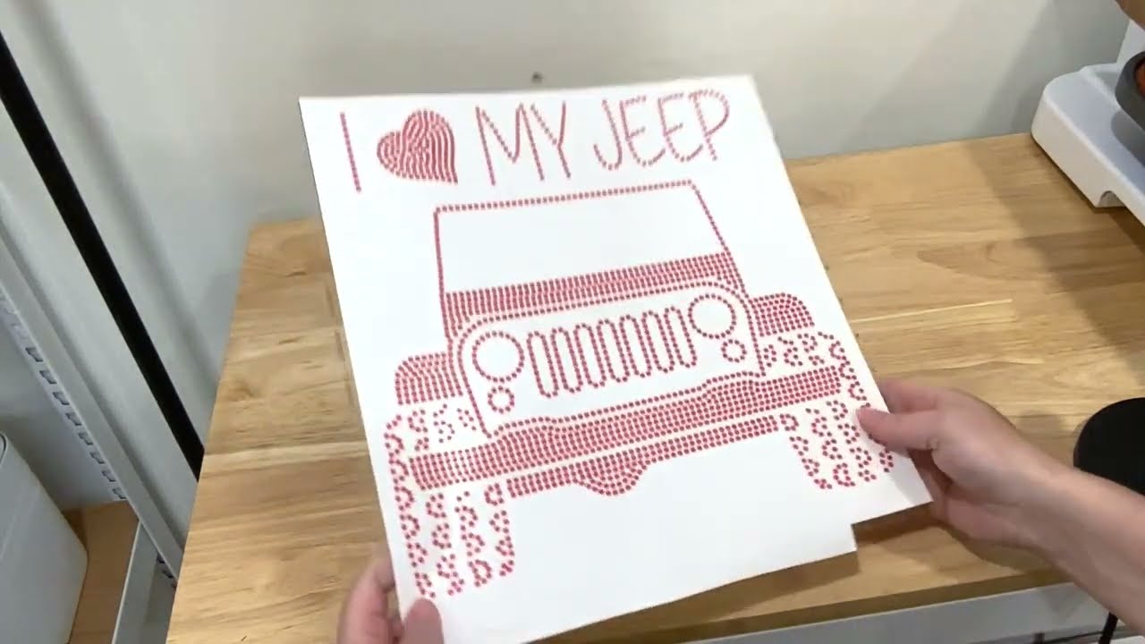 My First Attempt to Cut Rhinestone Flock on a Silhouette Cameo 4