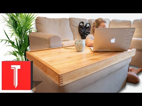 Ottoman Tray Table DIY!