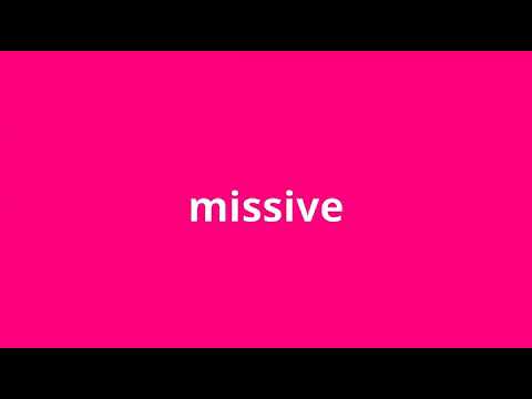 what is the meaning of missive