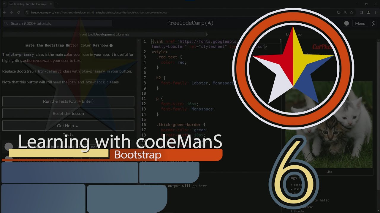 Taste the Bootstrap Button Color Rainbow | Front End Development Libraries: Bootstrap | freeCodeCamp