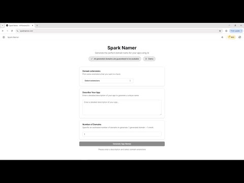 Spark Namer — Name Your App in Seconds 🚀