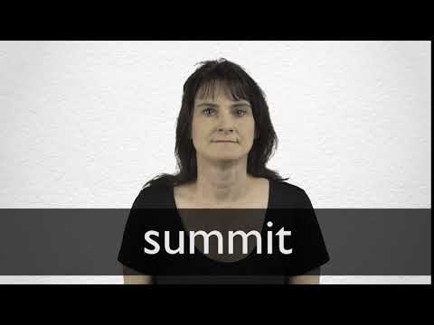 SUMMIT definition in American English | Collins English Dictionary
