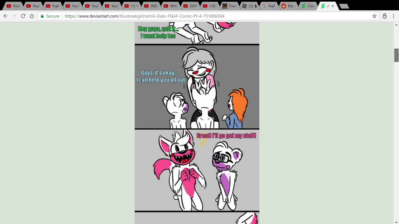 A Date  FNAF Comic Pt 1 by Blustreakgirl on DeviantArt   Secure Browser 6 2 2019 9 36 18 PM
