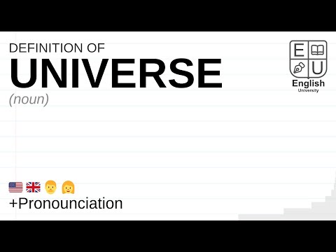 UNIVERSE meaning, definition & pronunciation | What is UNIVERSE? | How to say UNIVERSE