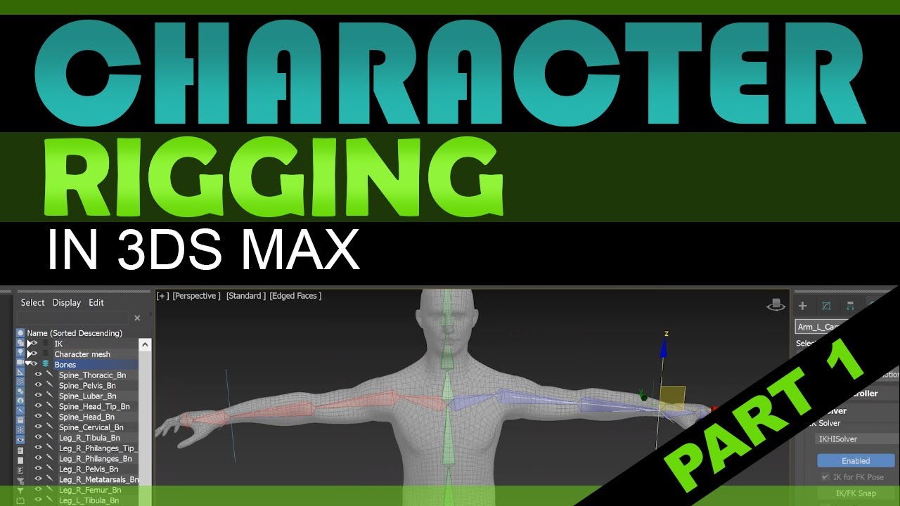 Character Rigging in 3DS Max Tutorial: 1