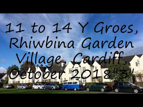 How to pronounce 11 to 14 Y Groes, Rhiwbina Garden Village, Cardiff, October 2018"3" in Welsh?