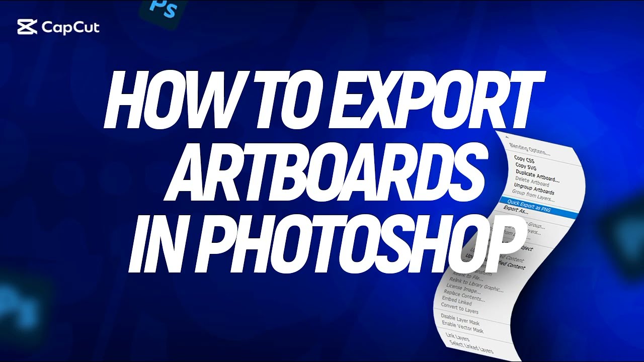 How to export art boards in Photoshop