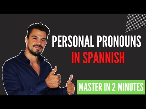 PERSONAL PRONOUNS in SPANISH ✅ in 2 Minutes
