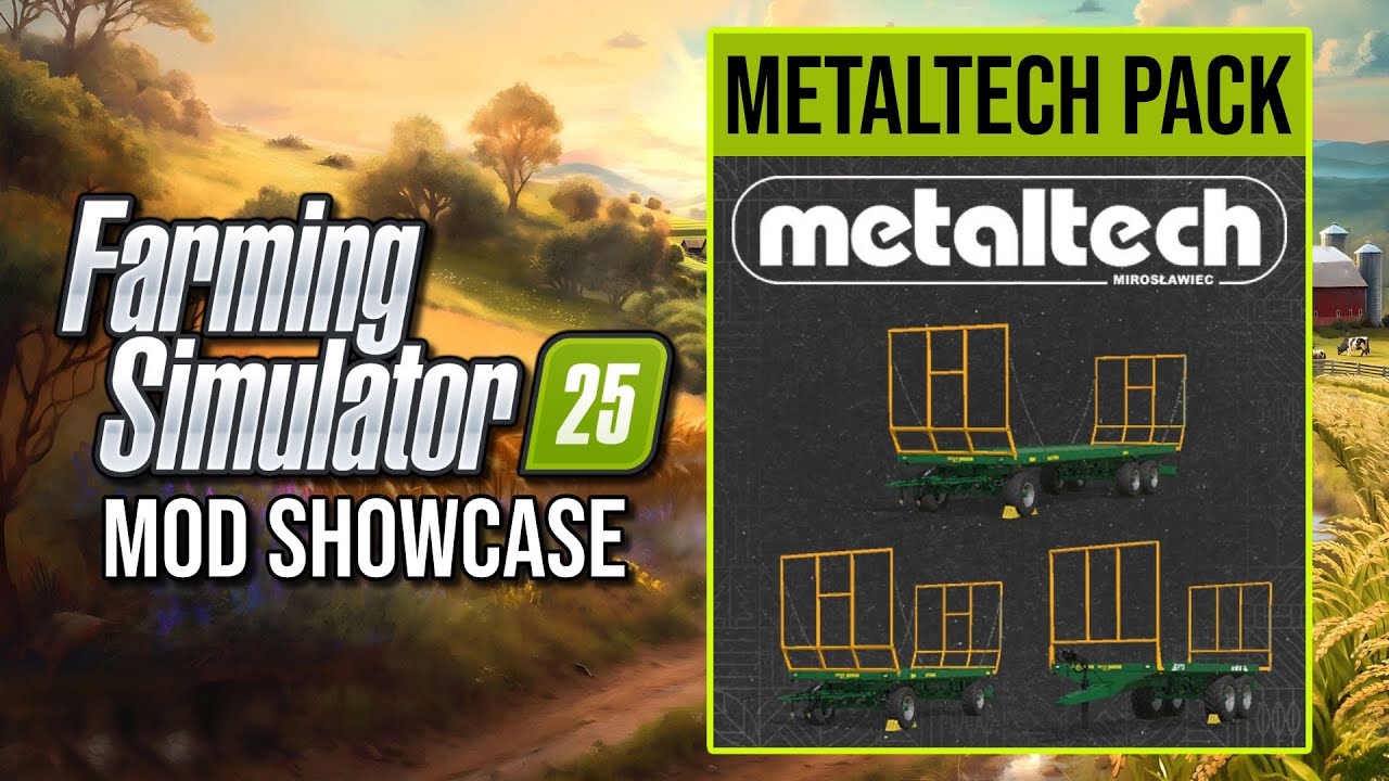 Metaltech Bale Trailers Pack - Farming Simulator 25