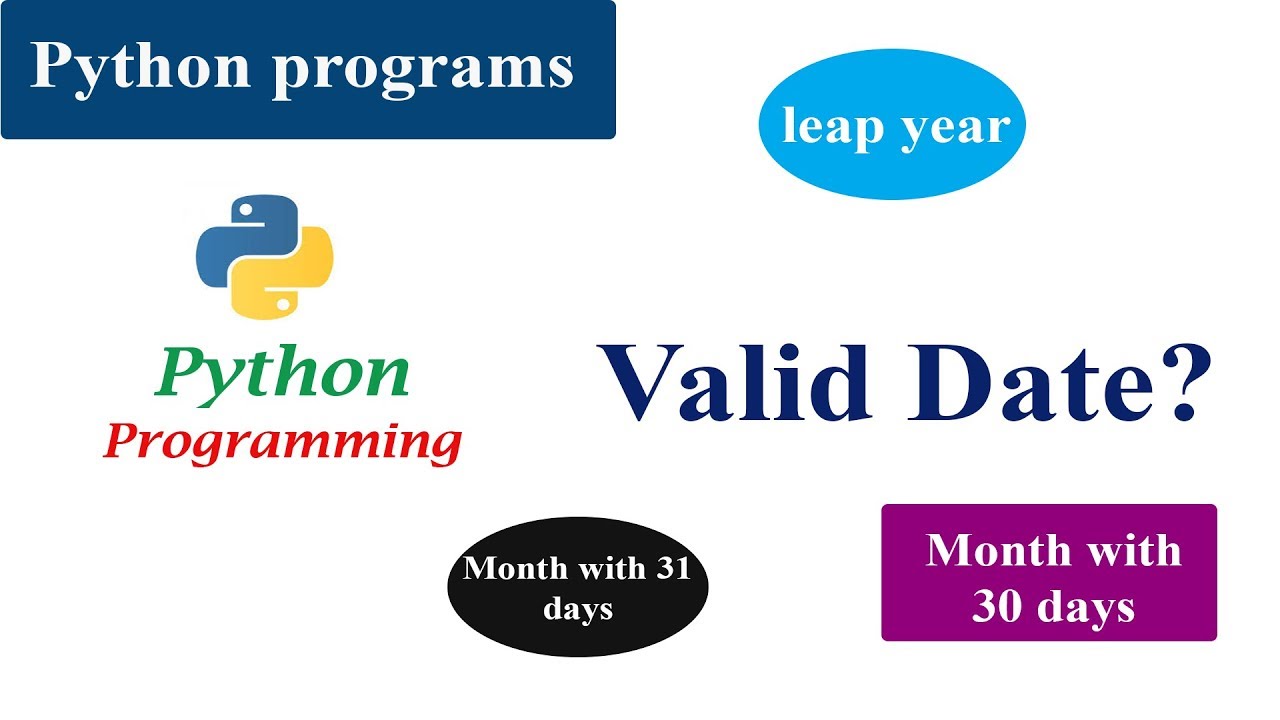 Valid Date Program | Python Tutorials