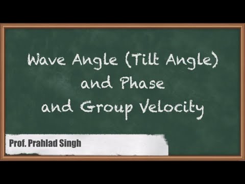 Wave Angle(Tilt Angle) and Phase and Group Velocity Video Lecture ...